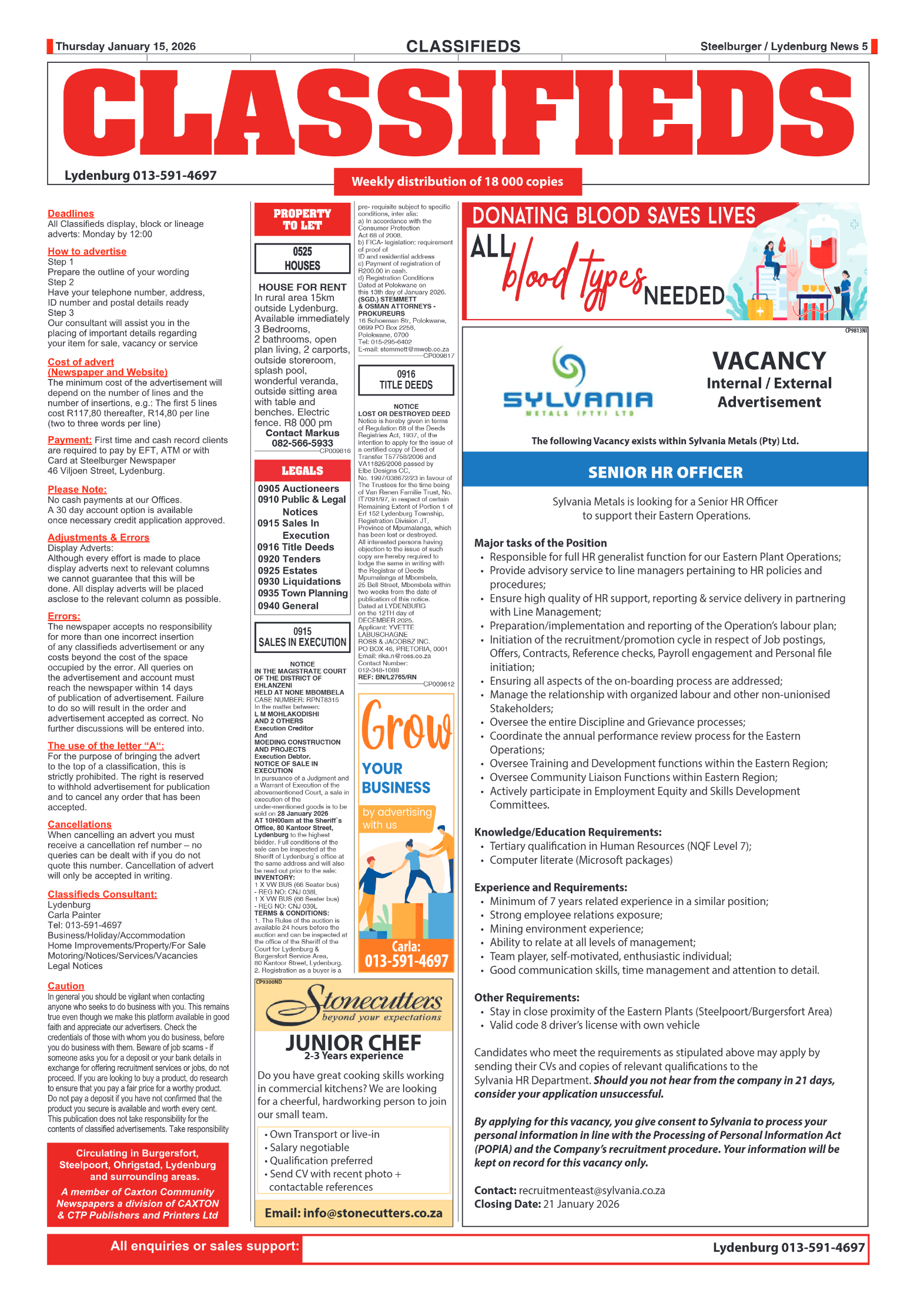 Steelburger News 15 January 2026 | Lowvelder
