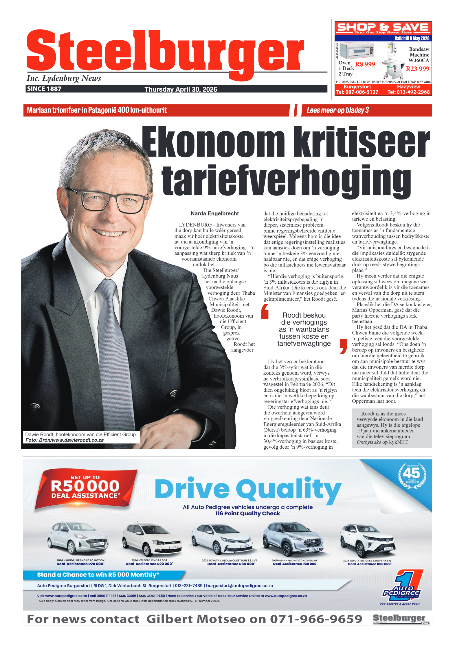 Steelburger News 30 April 2025 | Lowvelder