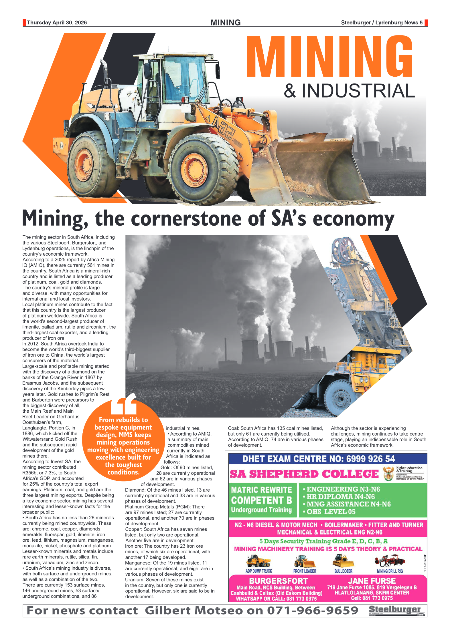 Steelburger News 30 April 2025 | Lowvelder